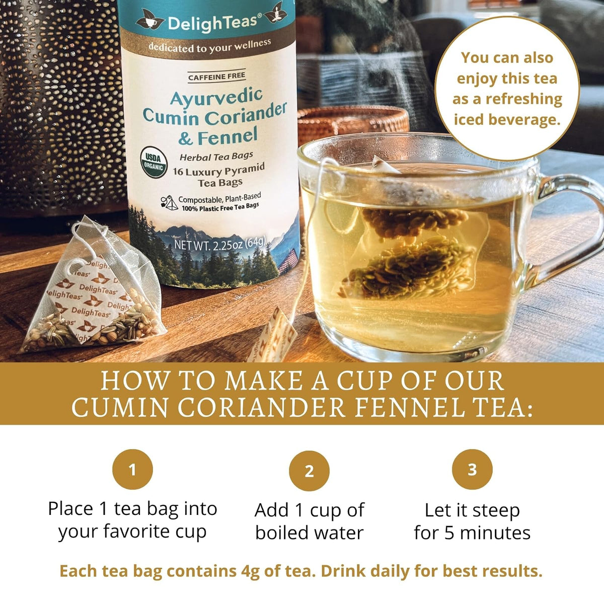 soothing herbal infusion for digestion
