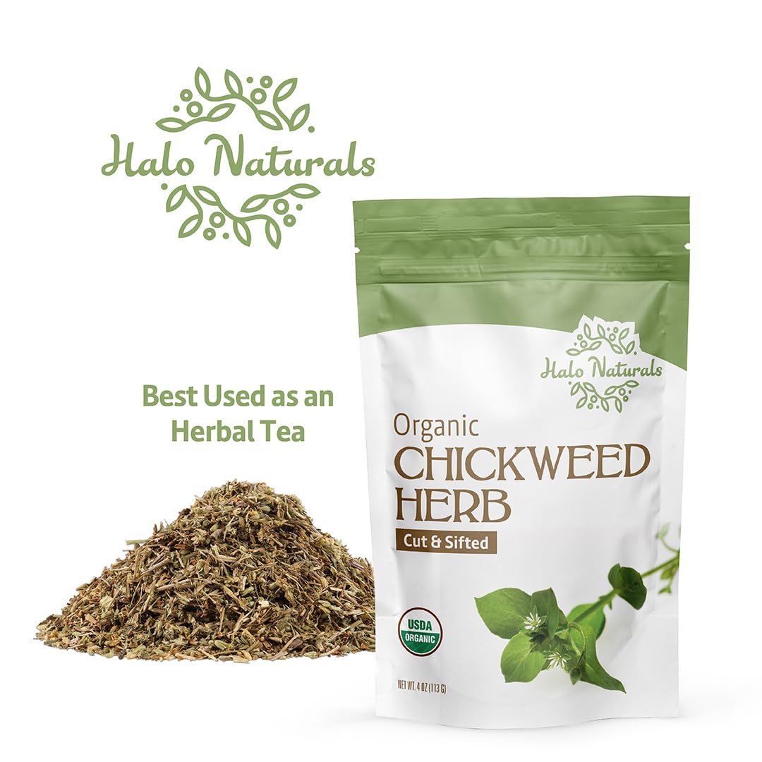 soothing herbal infusion with chickweed