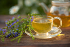 soothing herbal infusion with hyssop