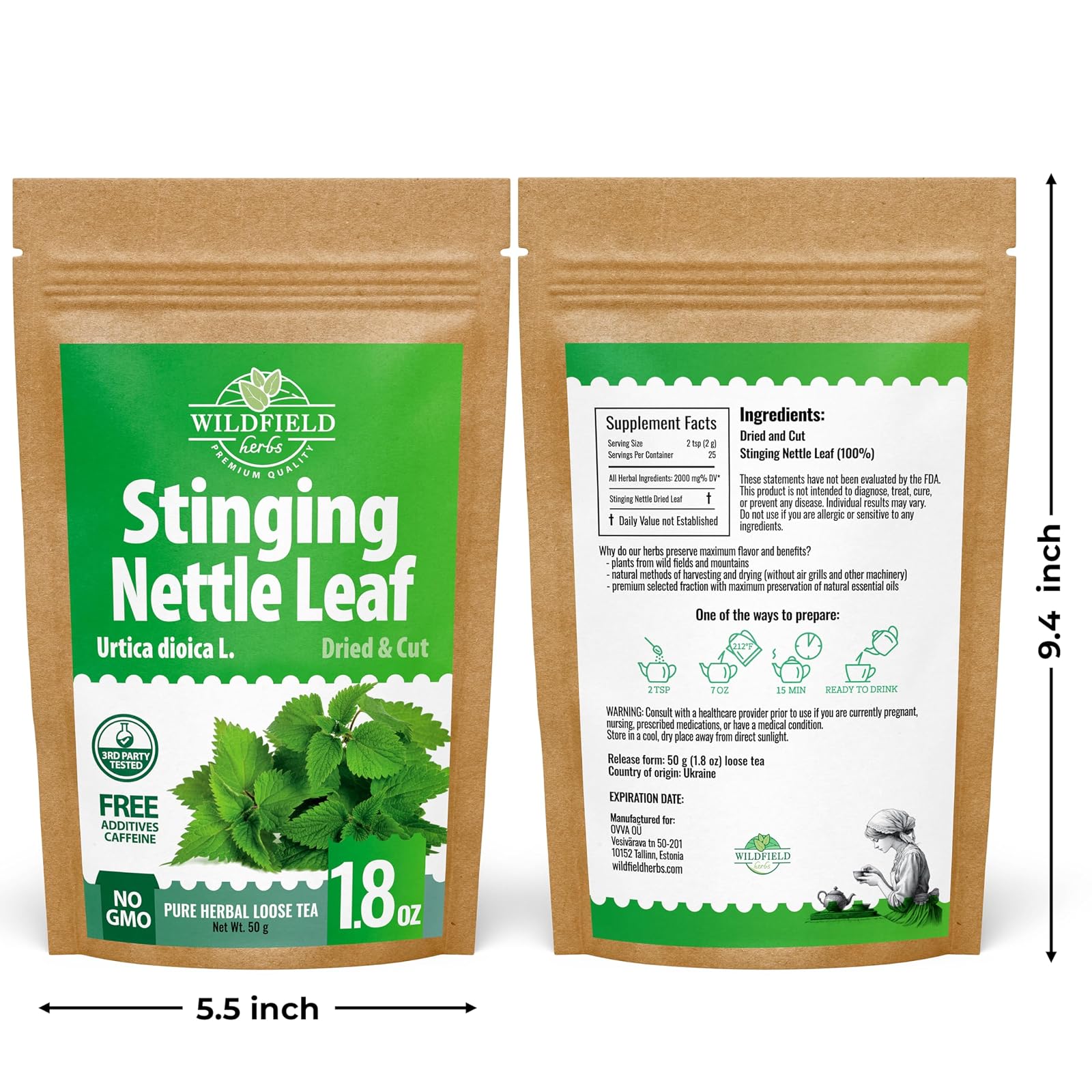 soothing herbal infusion with nettle