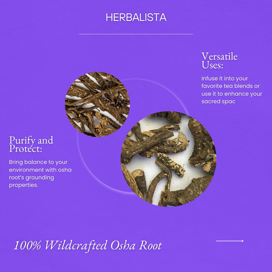 soothing herbal infusion with osha