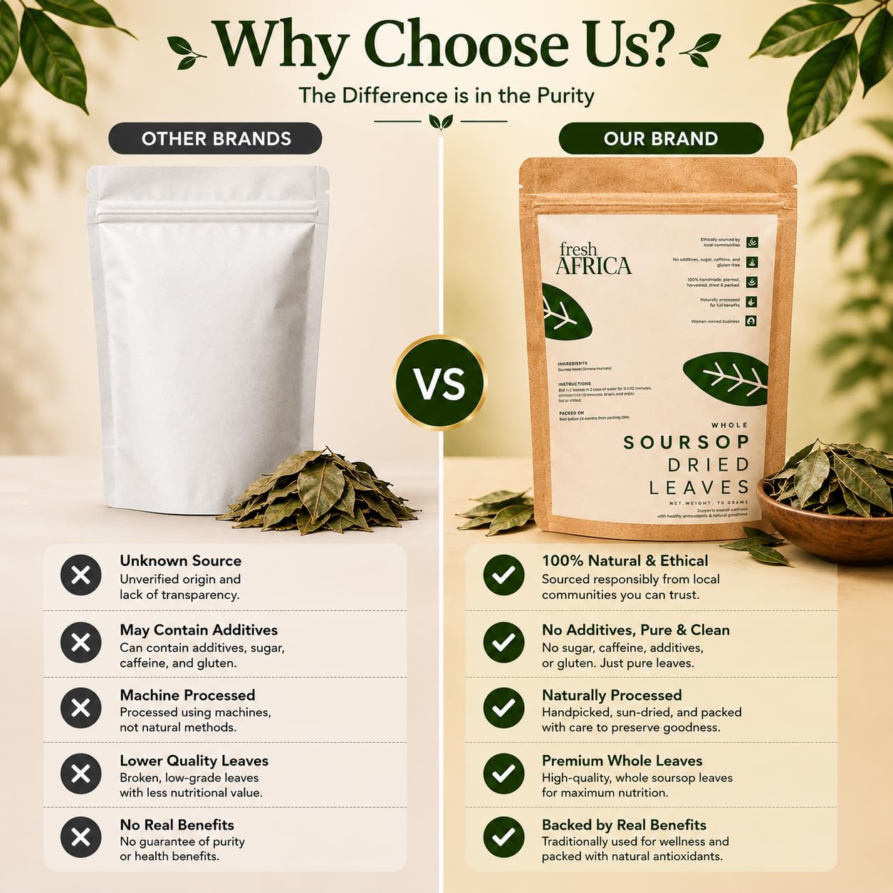 soothing herbal infusion with soursop