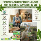 soothing herbal infusion with soursop