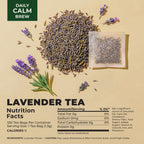 soothing herbal lavender tea bags