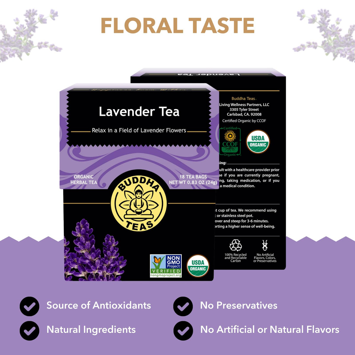 soothing herbal lavender tea blend