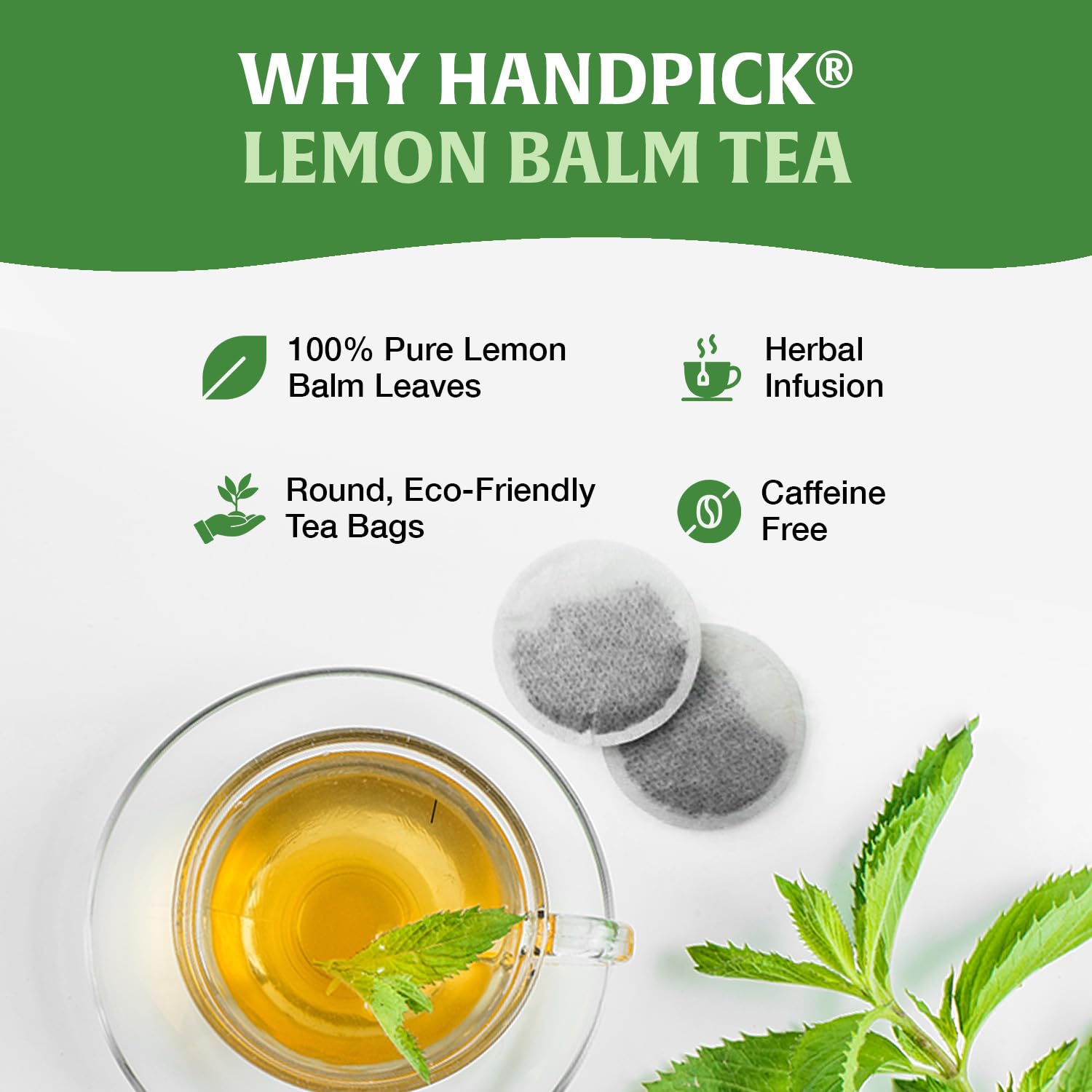 soothing herbal lemon balm tea