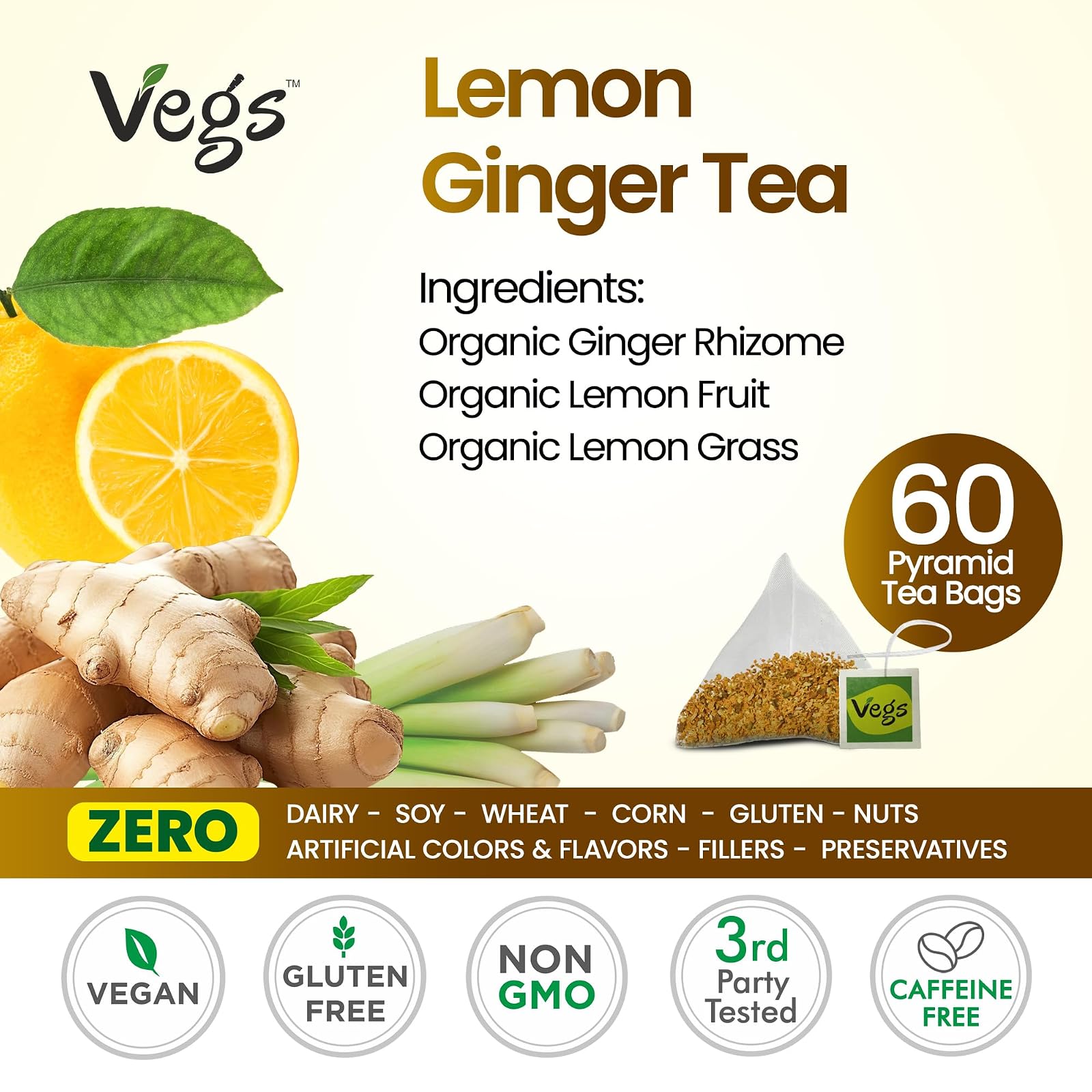 soothing herbal lemon ginger tea