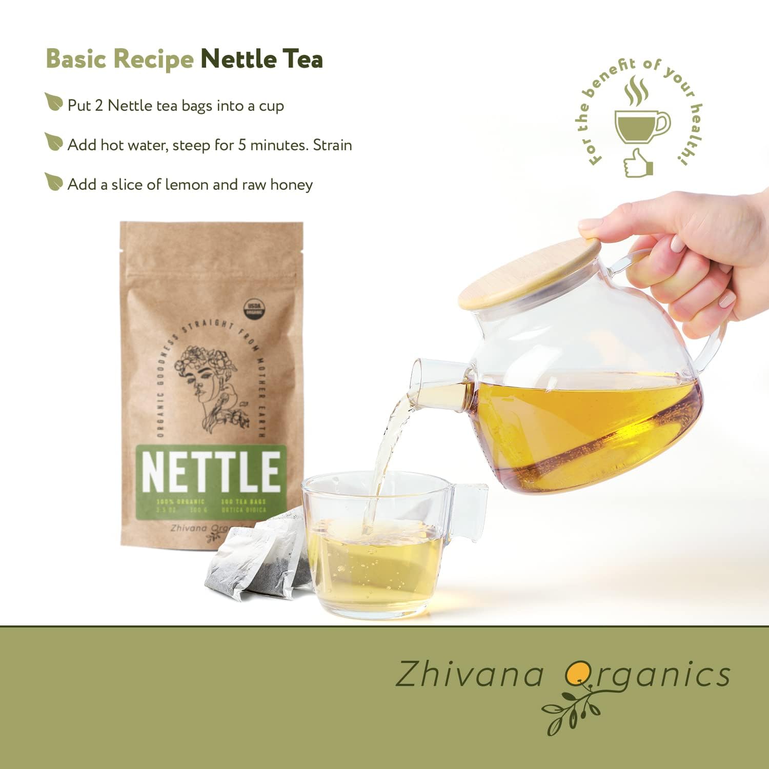soothing herbal nettle tea