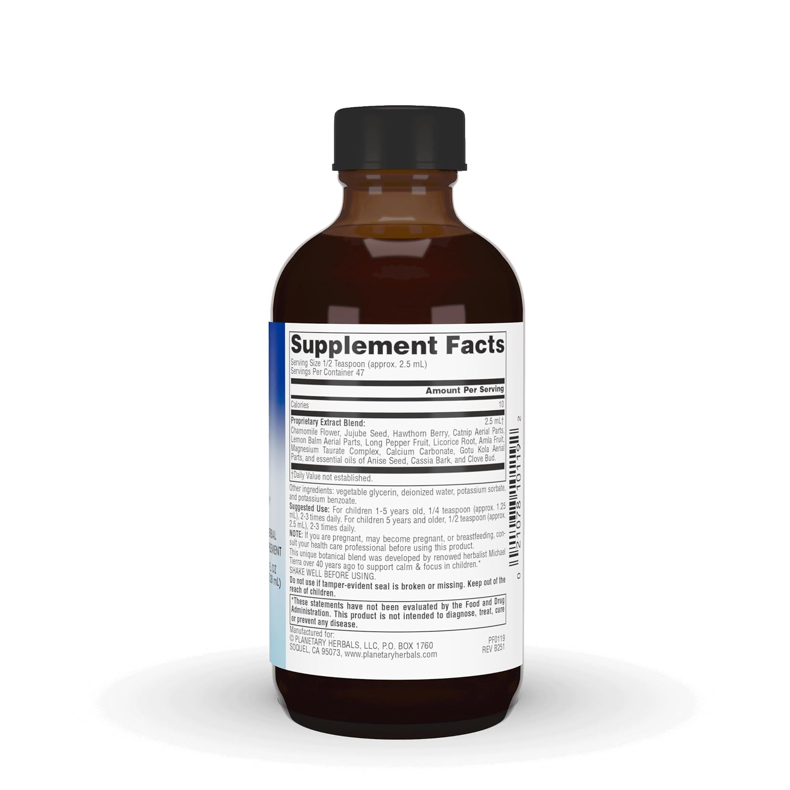 soothing herbal syrup for bedtime