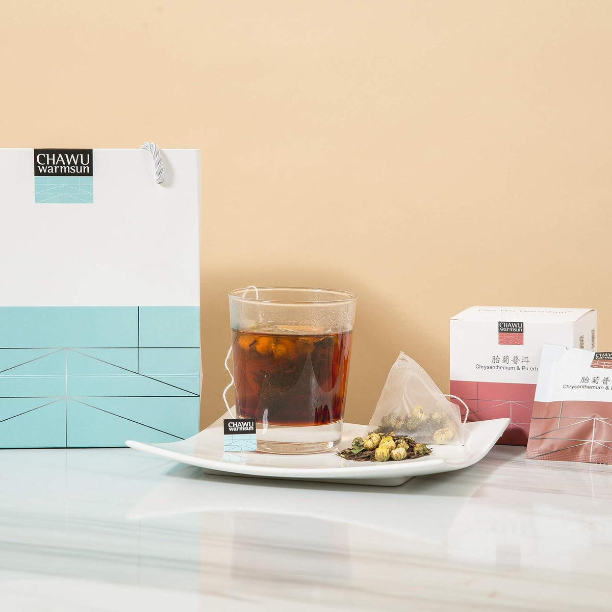 Soothing herbal tea experience