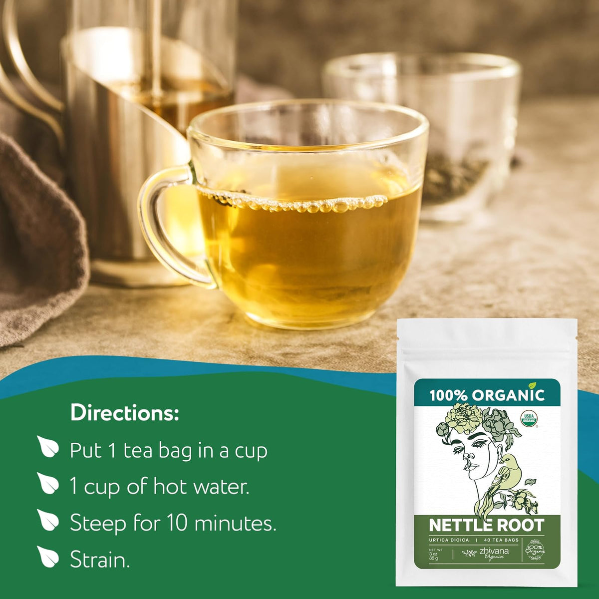 soothing herbal tea experience