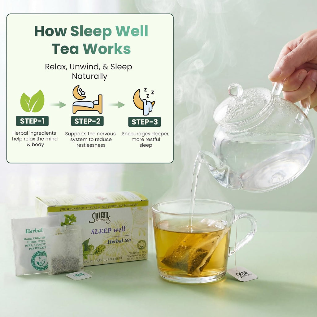 soothing herbal tea for better sleep