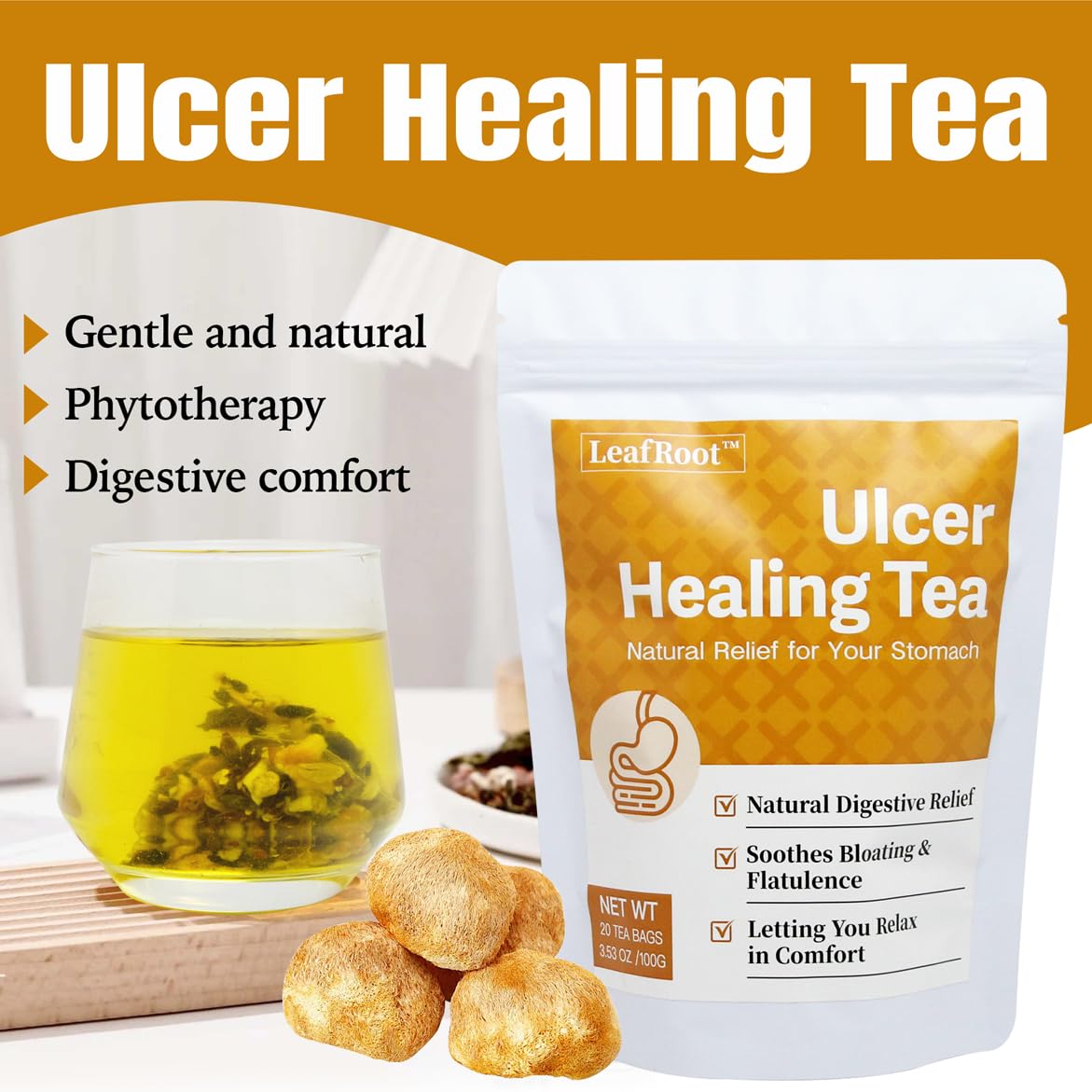 soothing herbal tea for stomach relief