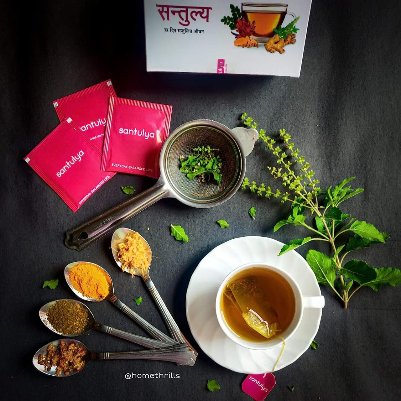 Soothing herbal tea for stress relief