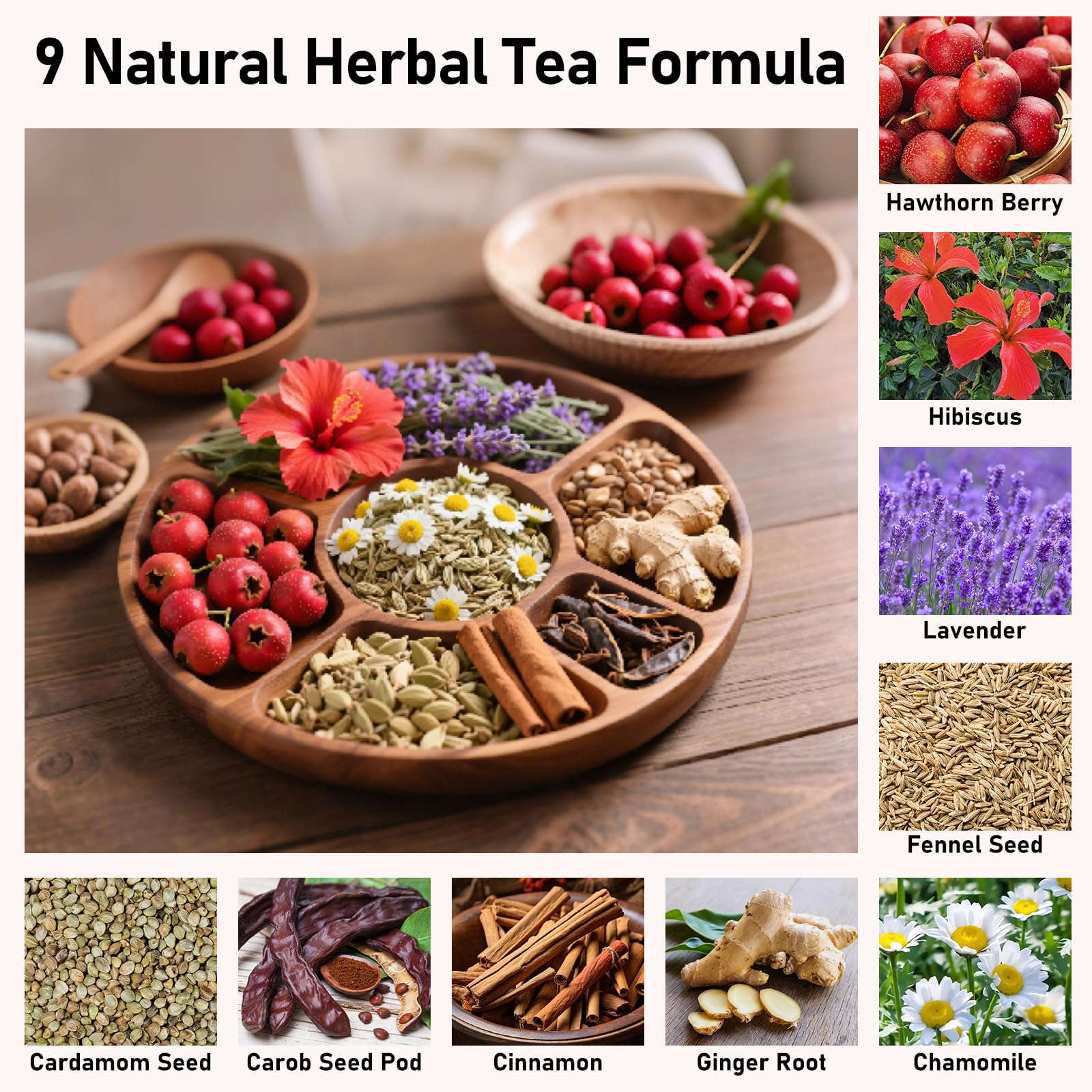 soothing herbal tea with 30 teabags