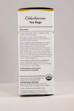 soothing herbal tea with elderberries