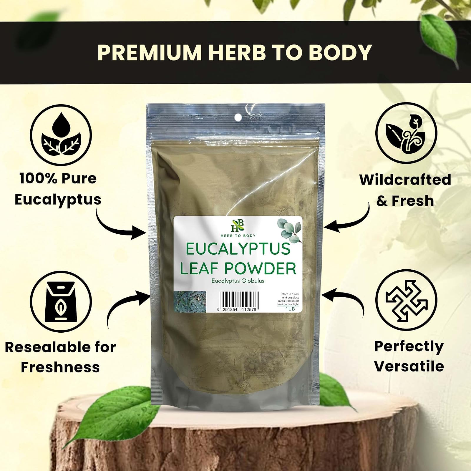 soothing herbal tea with eucalyptus