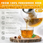 soothing herbal tea with fenugreek