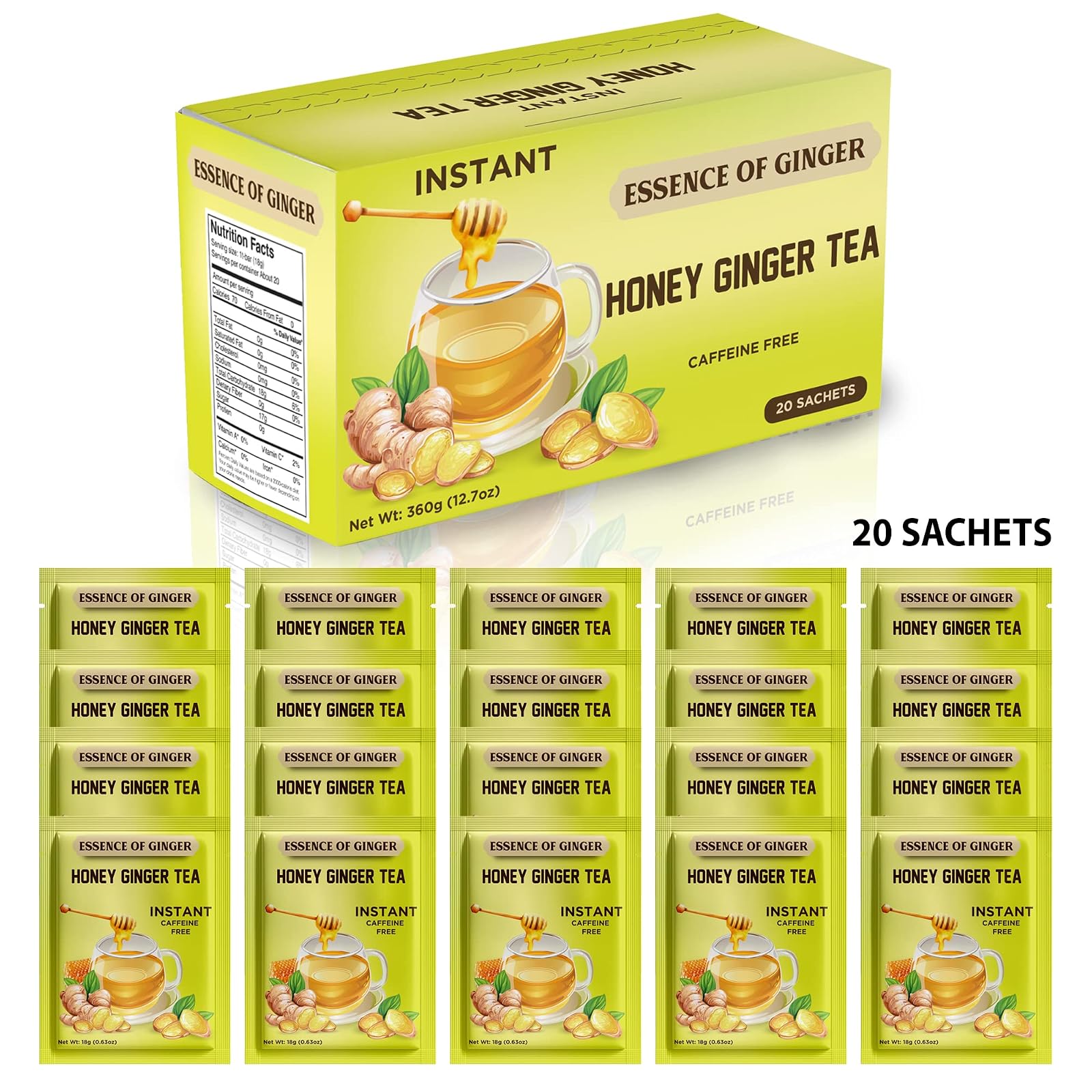 soothing herbal tea with ginger