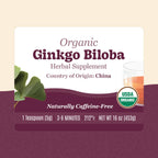 soothing herbal tea with ginkgo biloba