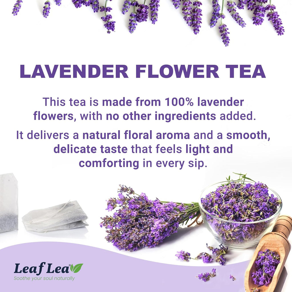 soothing herbal tea with lavender