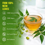 soothing herbal tea with neem leaves