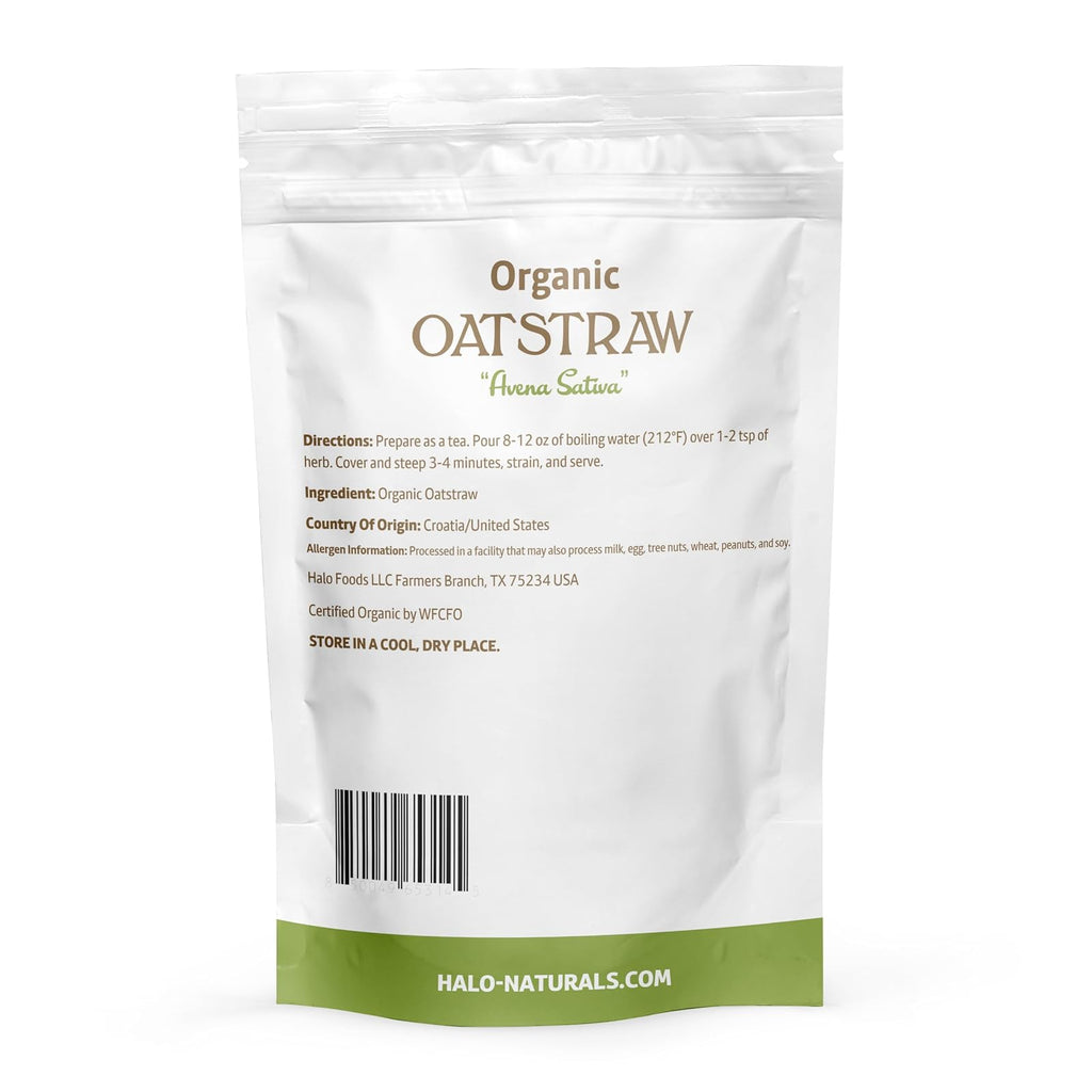 soothing herbal tea with oatstraw