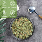 soothing herbal tea with plantain leaves