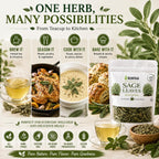 soothing herbal tea with sage