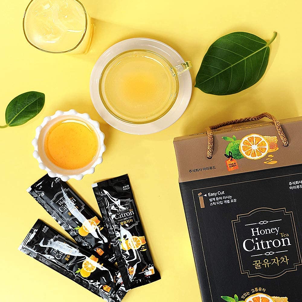 soothing herbal tea with yuza flavour