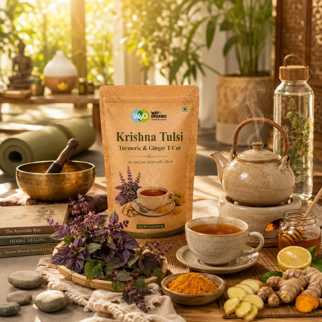 Soothing holy basil tea experience