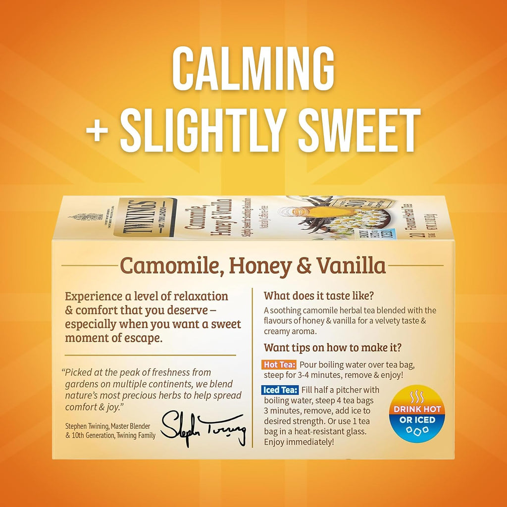 soothing honey and vanilla tea