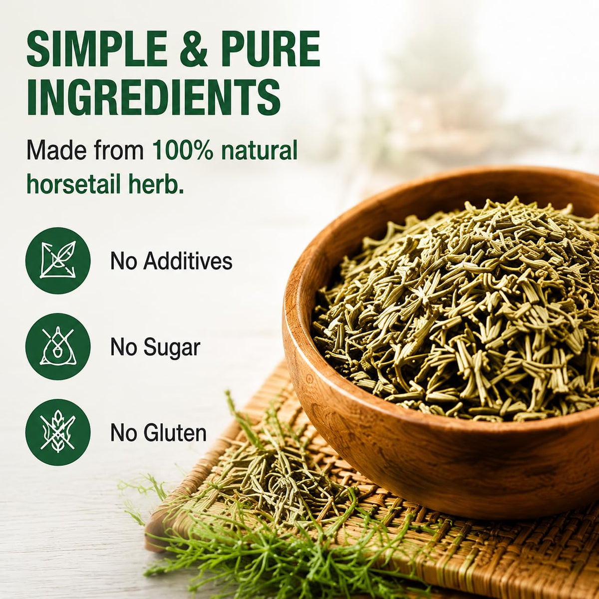 soothing horsetail herbal infusion