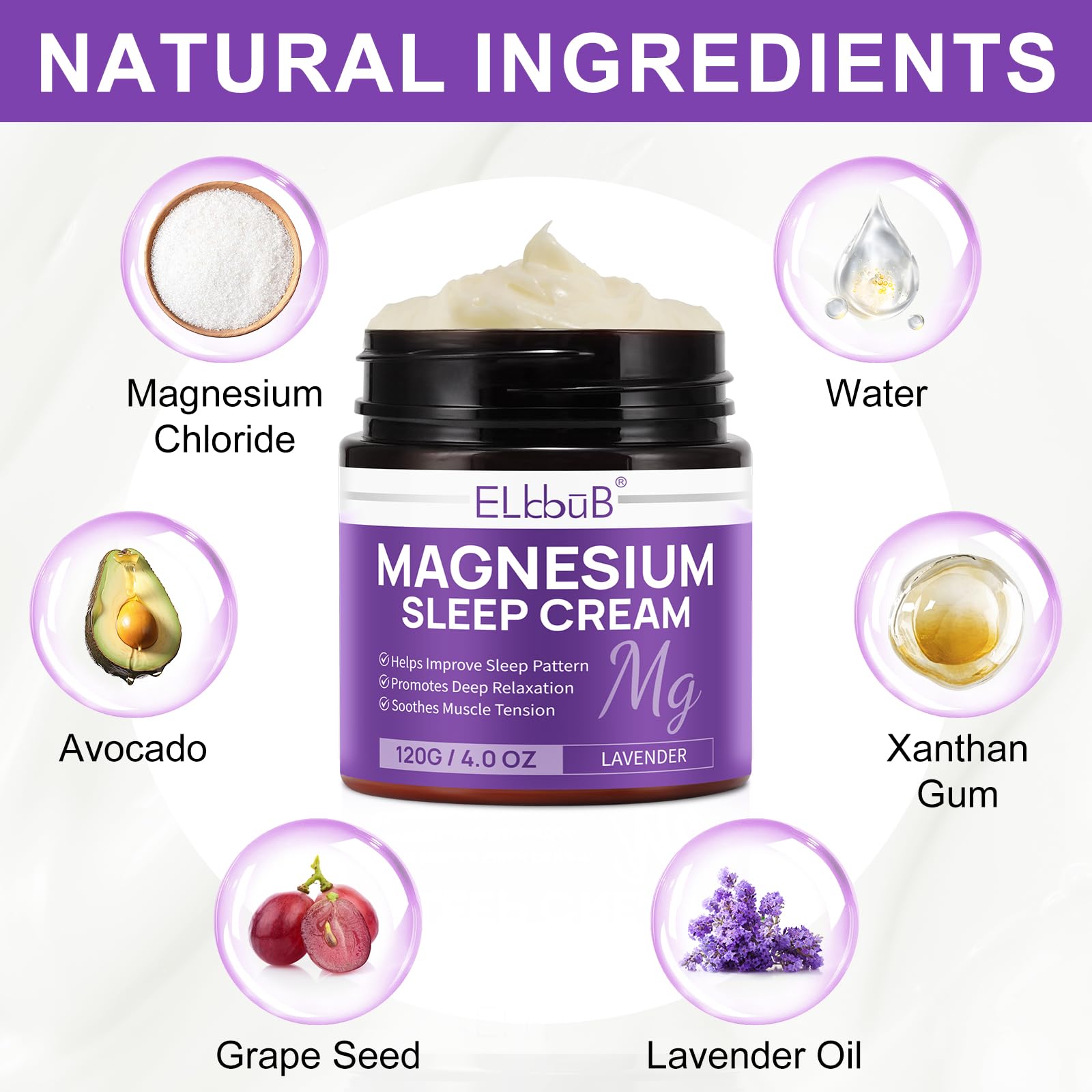 soothing lavender magnesium cream for bedtime