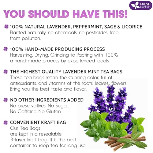 soothing lavender mint tea bags