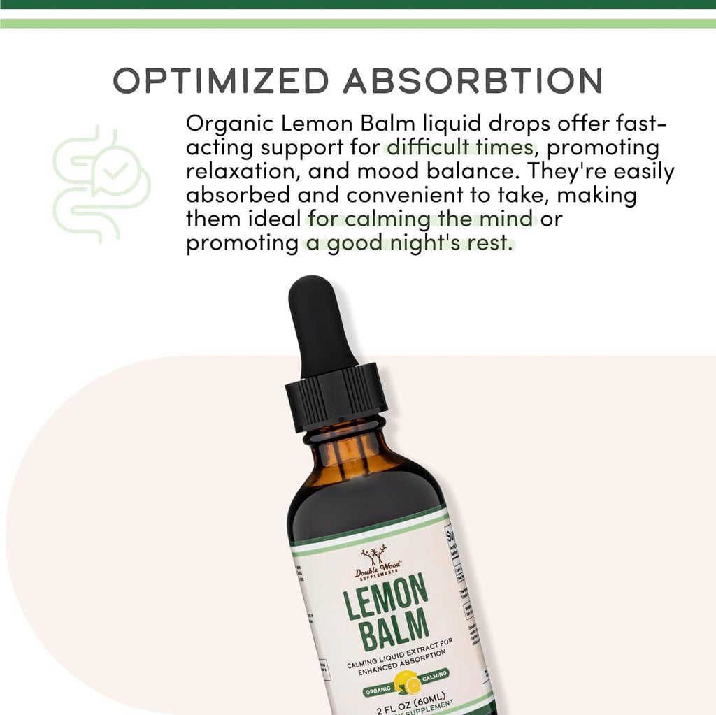 soothing lemon balm drops for sleep