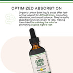 soothing lemon balm drops for sleep