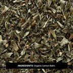 soothing lemon balm herbal infusion