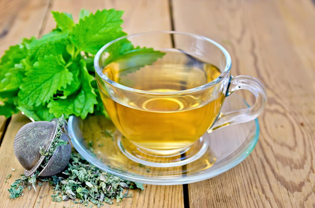 soothing lemon balm herbal infusion