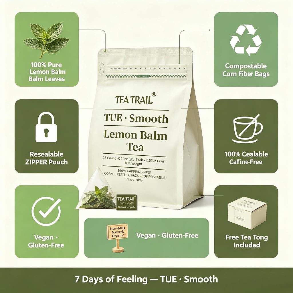 soothing lemon balm herbal infusion