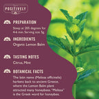 soothing lemon balm herbal tea blend