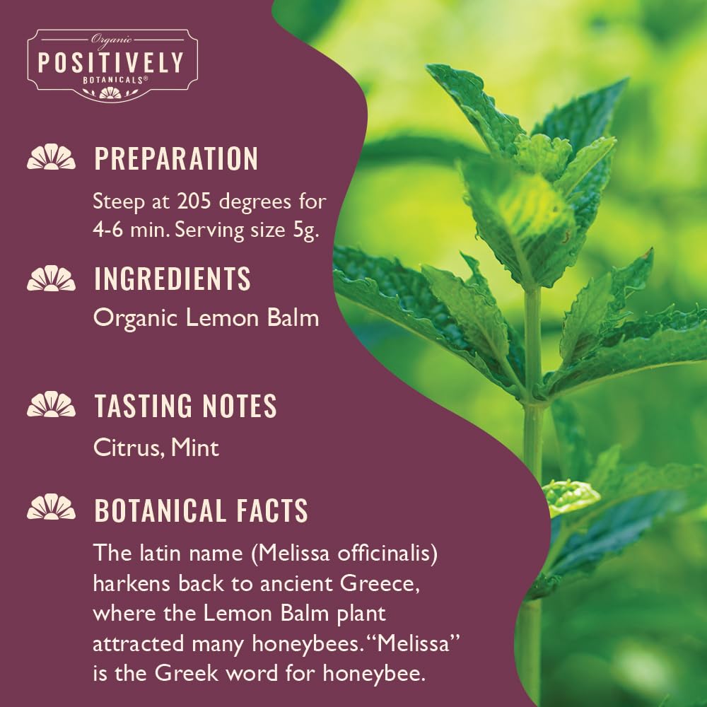 soothing lemon balm herbal tea blend