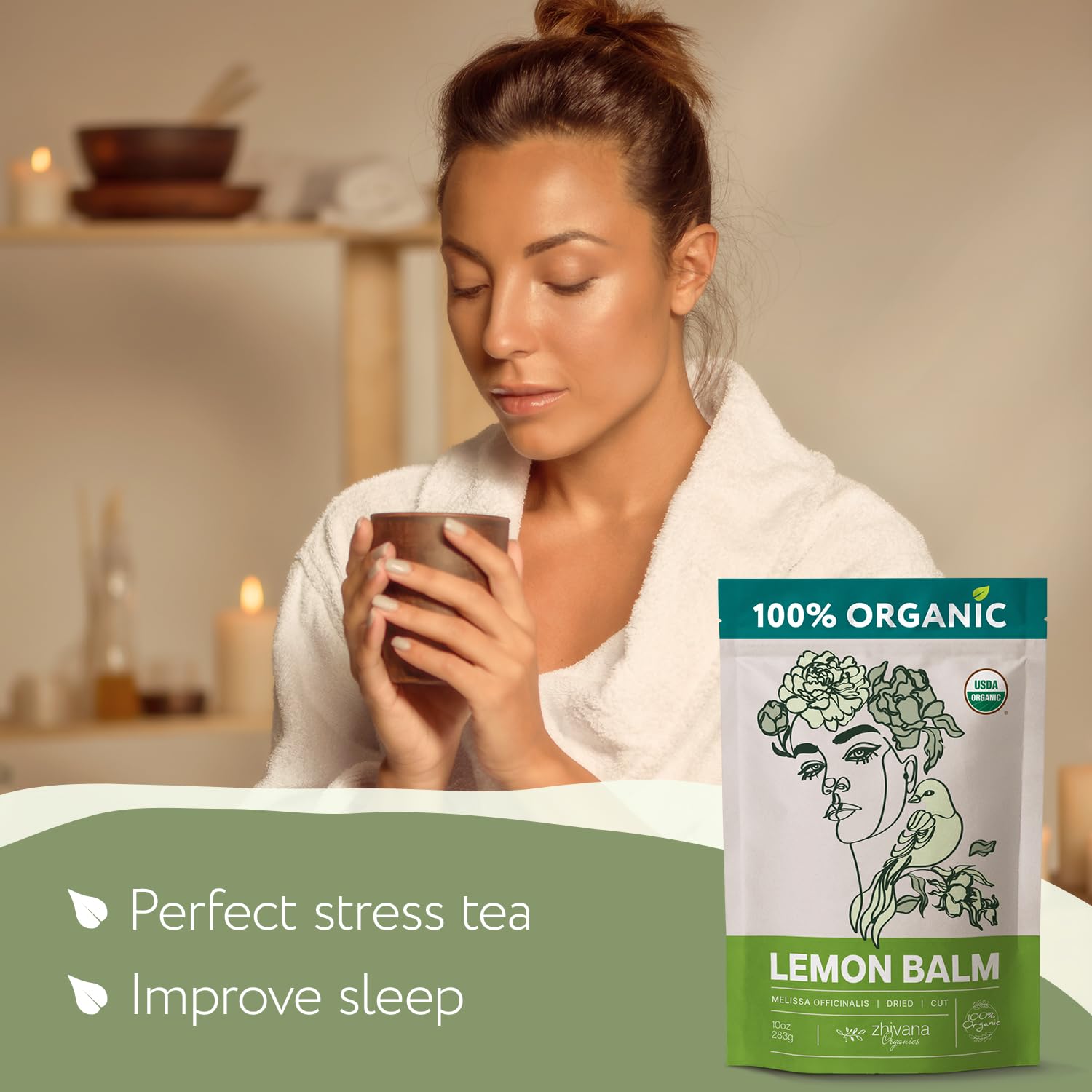 soothing lemon balm tea blend