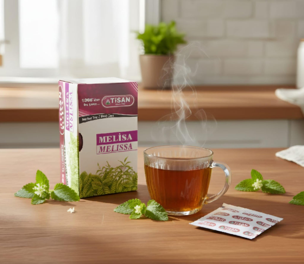 Soothing lemon balm tea for bedtime