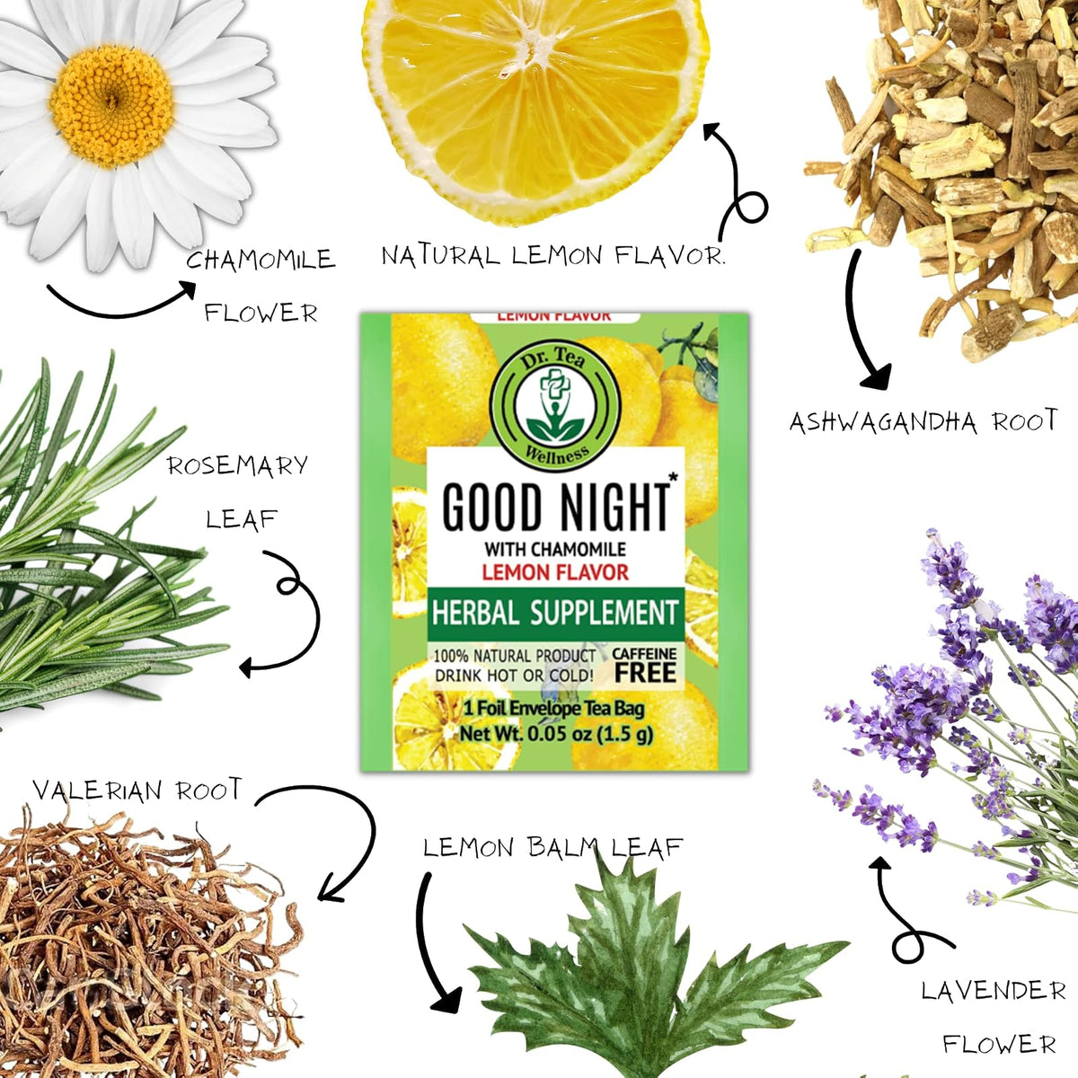 soothing lemon chamomile tea blend