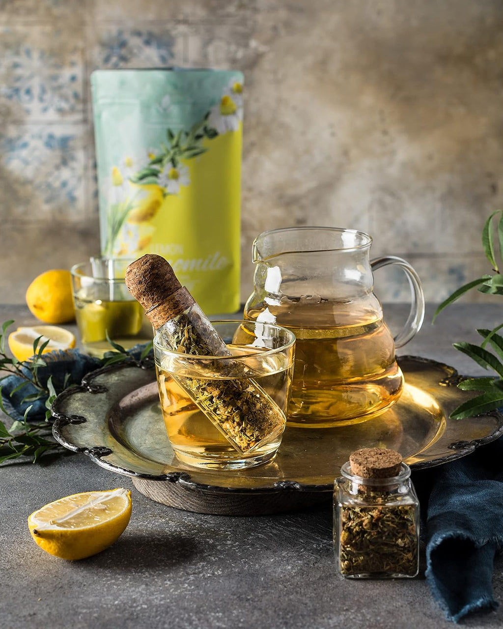 soothing lemon chamomile tea for sleep