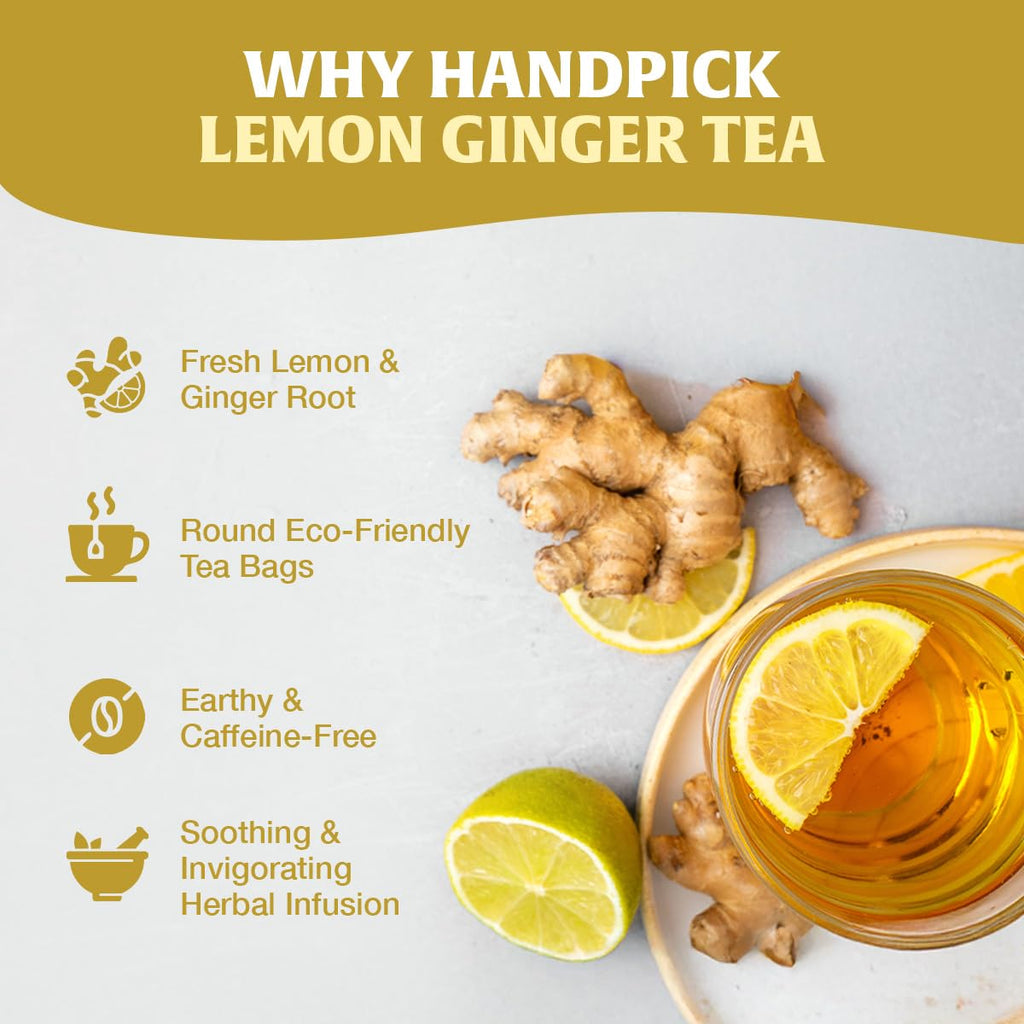 soothing lemon ginger herbal infusion