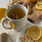 soothing lemon ginger herbal tea