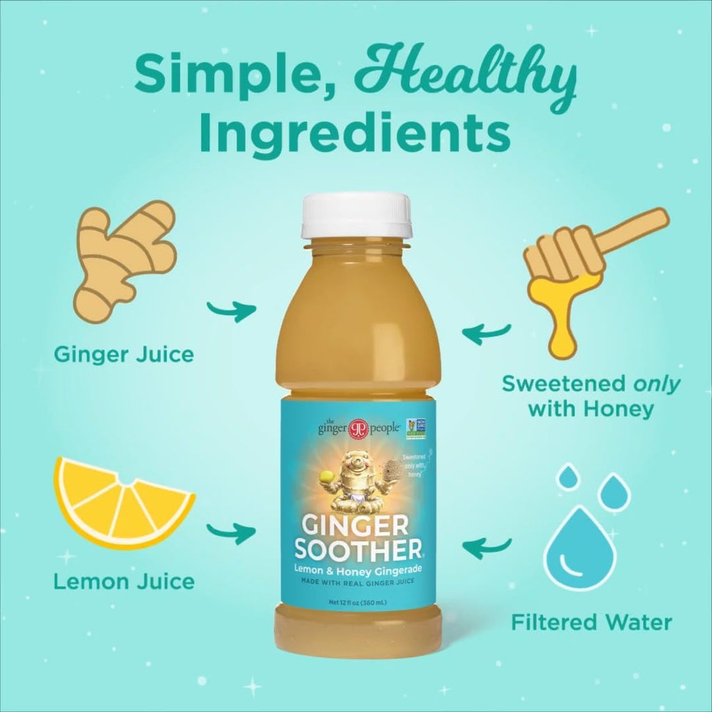 soothing lemon ginger tea drink