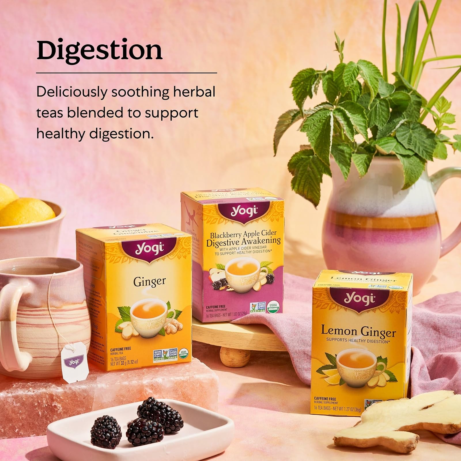 Soothing lemon ginger tea for relaxation